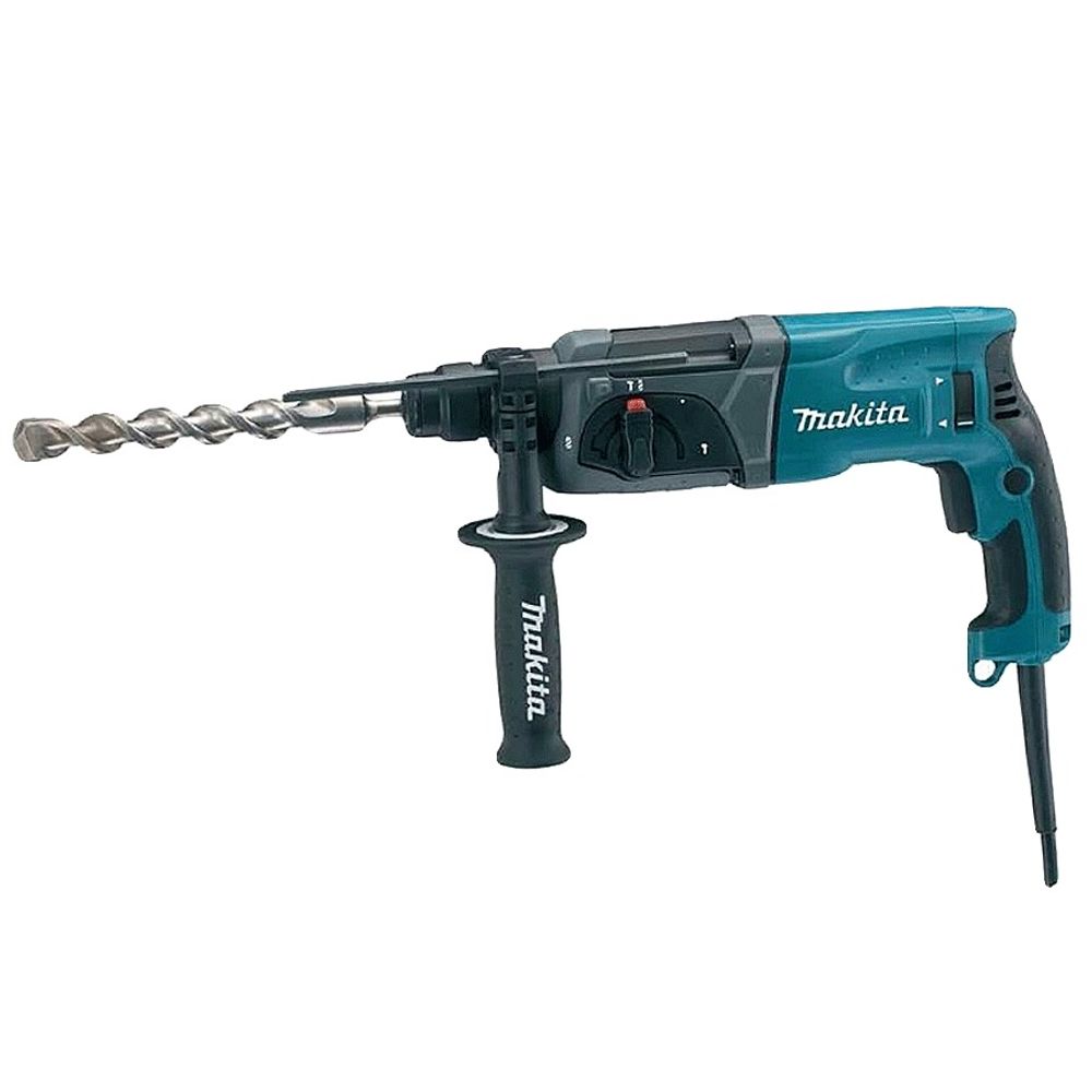Kit Martelete Hr2470 Makita Ponteiro Talhadeira Broca Mandril Adaptador